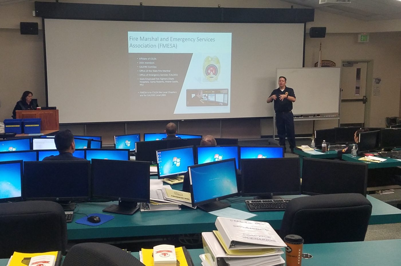 CSLEA & FMESA Visit New CAL FIRE Communications Operators - California ...