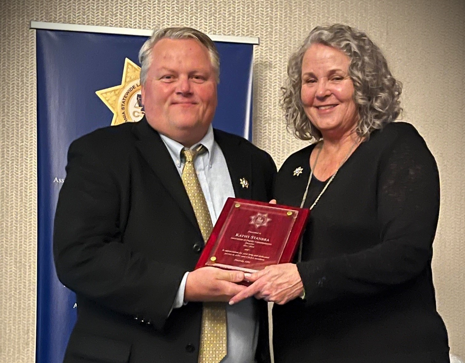 ADC Presents Award to Long-Serving Director - California Statewide Law Enforcement Association